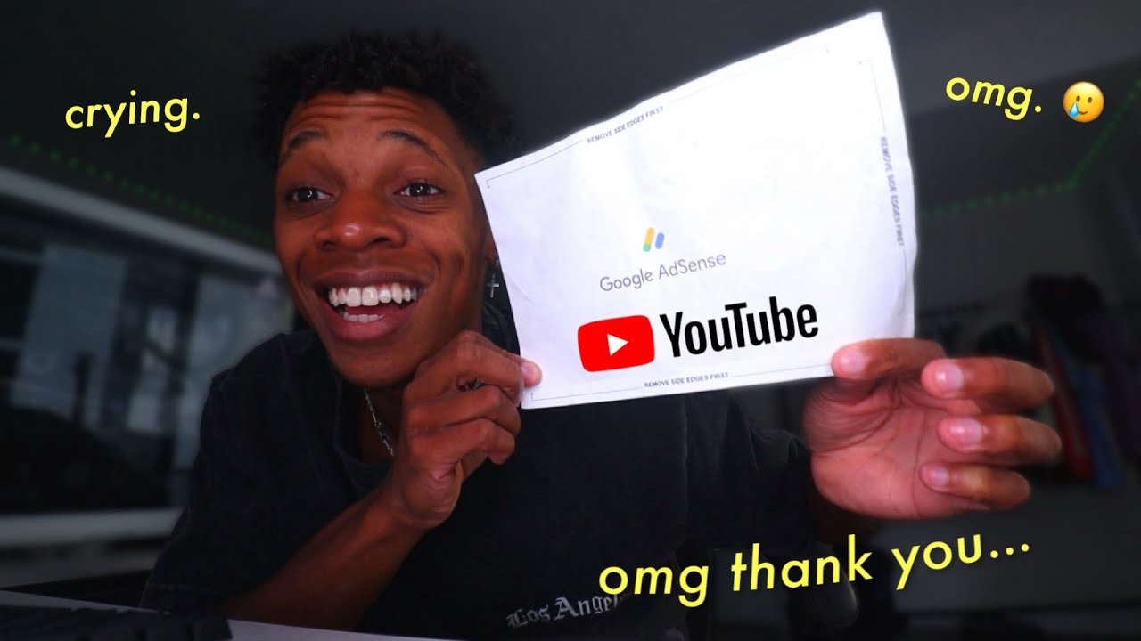 finally getting my first YouTube check - YouTube