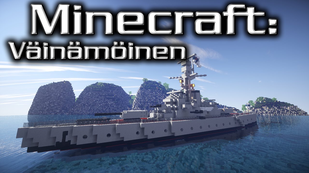 Minecraft: Coastal Defence Ship Tutorial (Väinämöinen) - YouTube