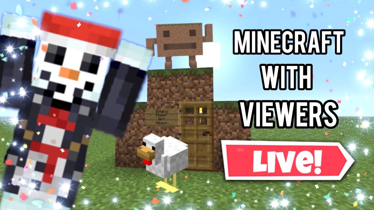 No Sleep 24 Hours Of Minecraft Survival With Viewers :) - YouTube