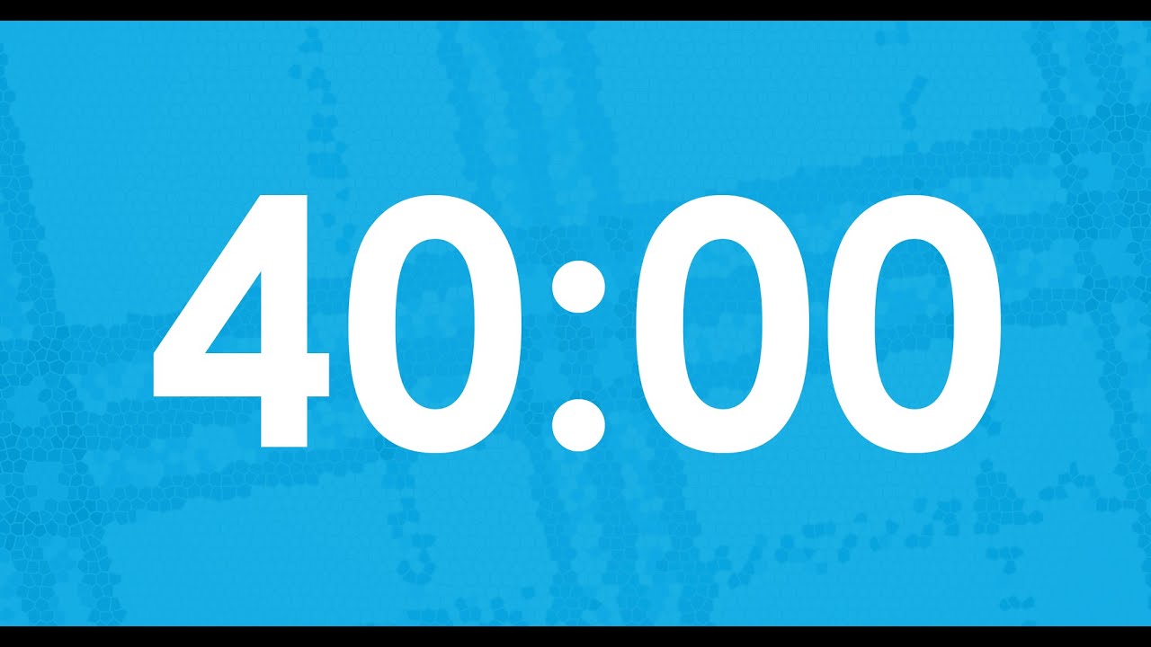 Forty-Minute Countdown Timer (40 min) - YouTube
