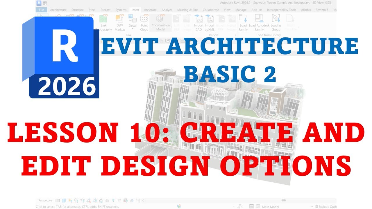 REVIT 2026 BASIC ARCHITECTURE BASIC 2 - 10 CREATE AND EDIT DESIGN ...