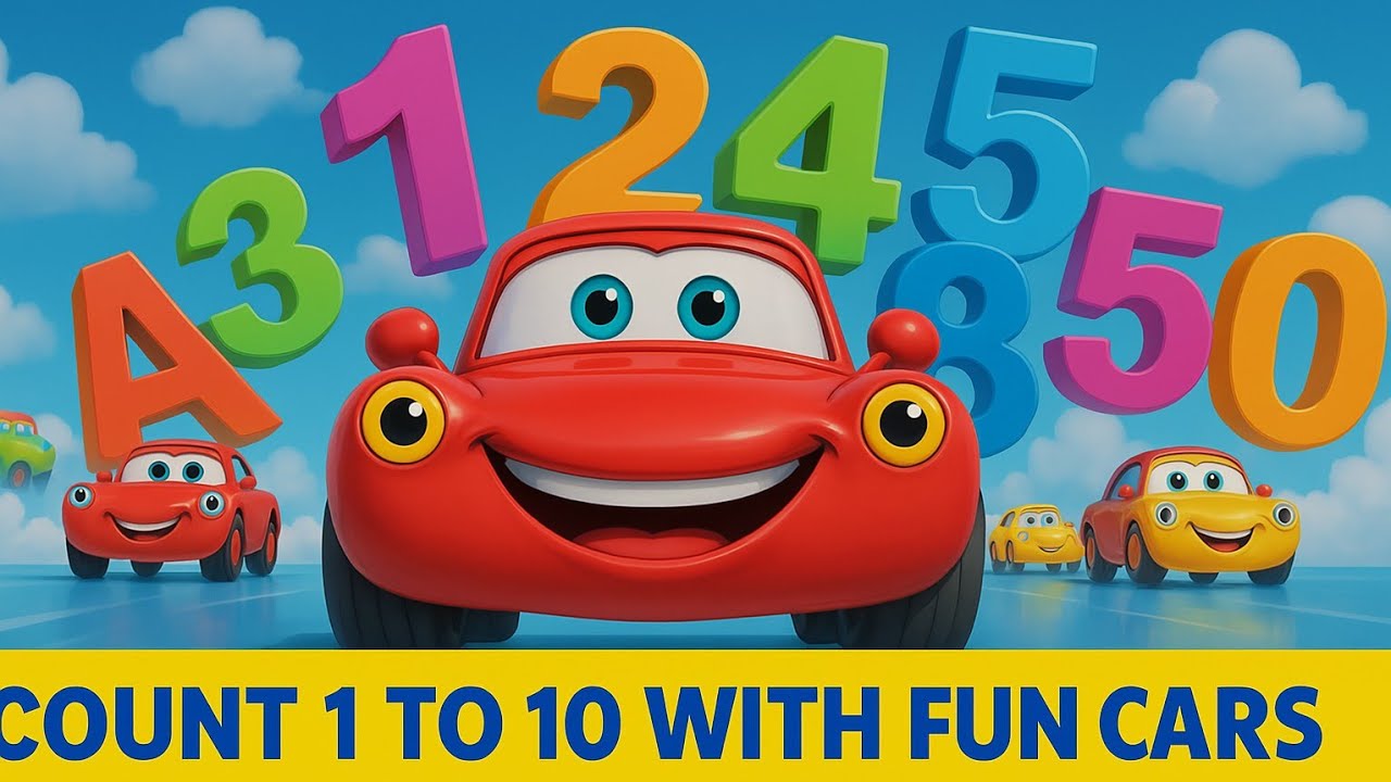 🚗 Count 1 to 10 with Fun Cars! | Learn Numbers for Kids with Racing ...