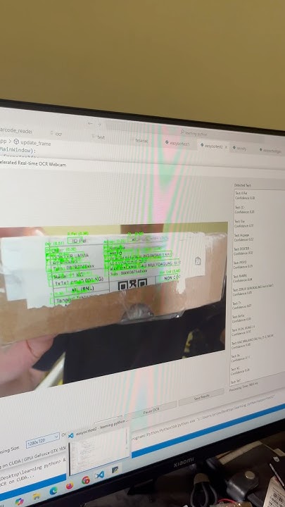 Real-time OCR testing on a GPU with GUI #gpu #python #opencv #ocr #ai # ...