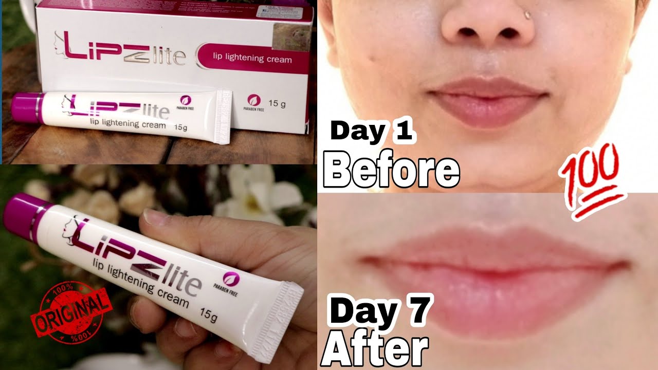 Lip lightening Cream l Lipzlite lip Cream Review & 100% Results l Skin lightening Cream - YouTube