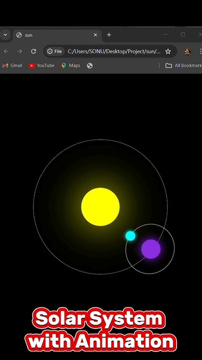 Solar System with animation using #html #css #solarsystemanimation #htmlcssproject # ...