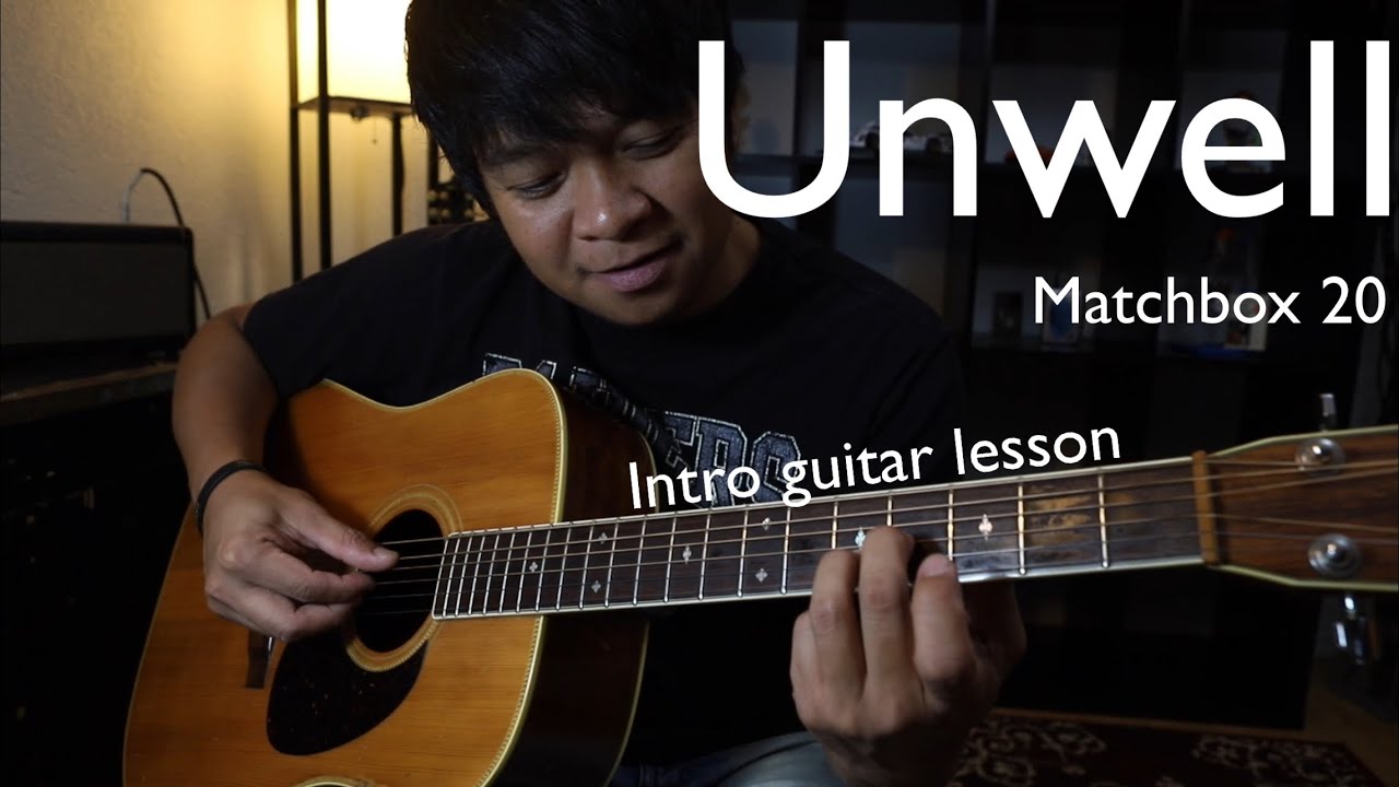 Unwell - Matchbox 20 intro guitar lesson - YouTube