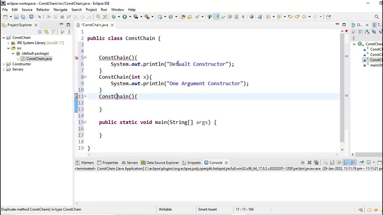Constructor Chaining - YouTube
