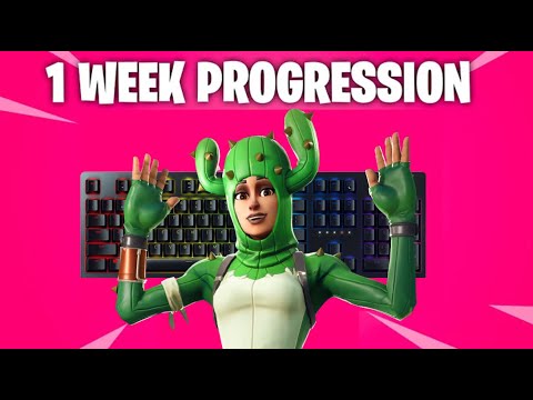 1 WEEK Fortnite Keyboard and Mouse Progression! (TIPS) - YouTube