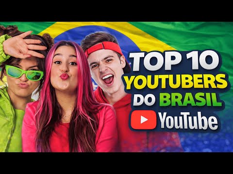 TOP 10 Youtubers do Brasil (Lista Oficial YouTube)