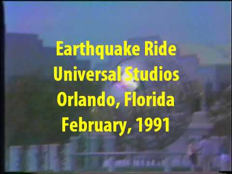 February, 1991 - Orlando, Florida - The Earthquake Ride at Universal ...