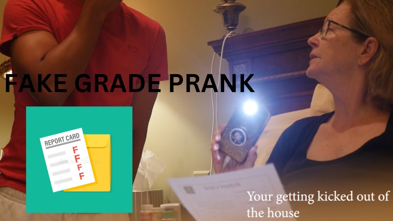 FAKE REPORT CARD PRANK ON NANA - YouTube