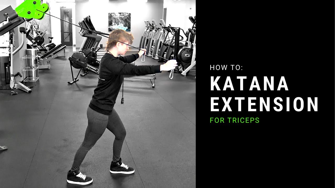 Katana Tricep Extension: Long Position Tricep Exercise - YouTube