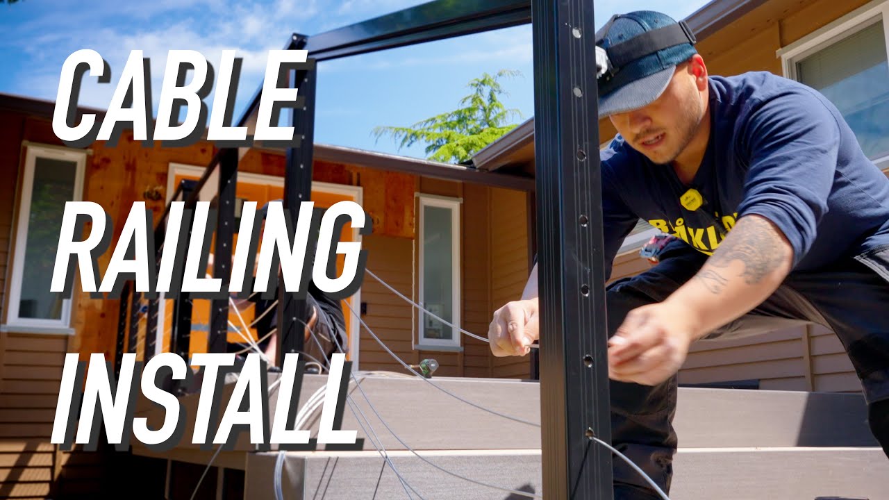 Build Update: Installing Cable Rail || Dr Decks - YouTube