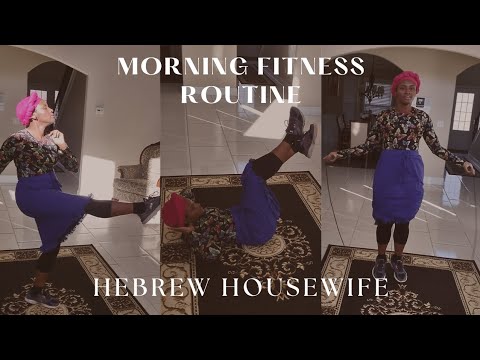 Morning Fitness Routine of A Hebrew Housewife | At Home Workout | Fancy ...