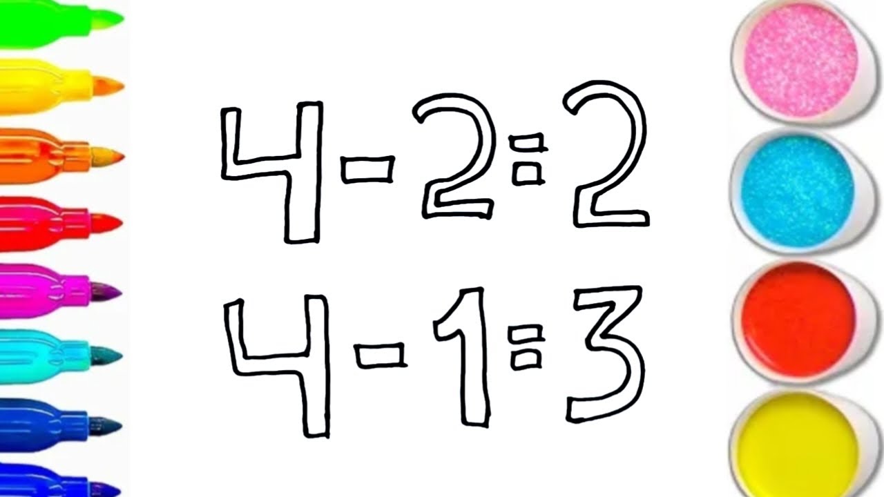 DRAW AND LEARN MATH, DRAW CUTE THINGS FOR KIDS PART 23 - YouTube