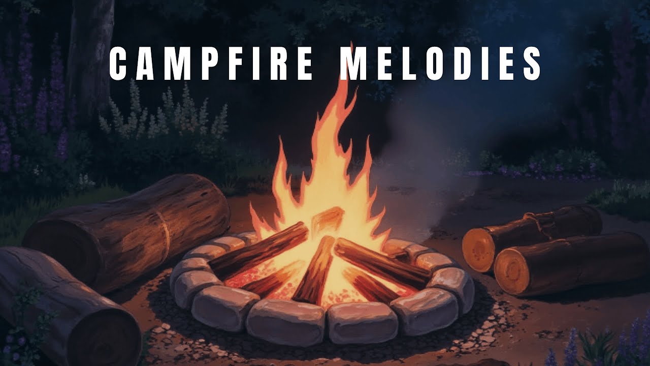 Crackling Campfire Ambience: Instrumental Music for Deep Relaxation ...