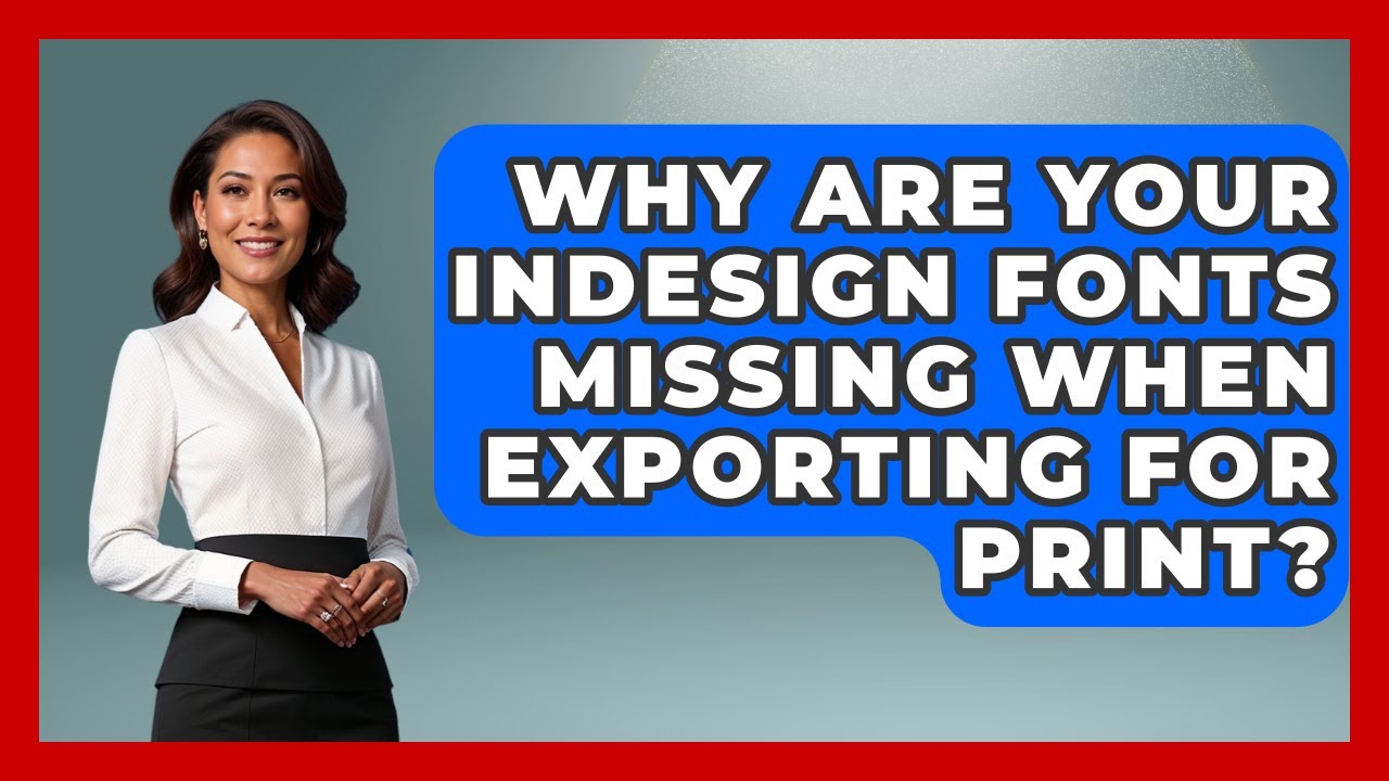 Why Are Your InDesign Fonts Missing When Exporting For Print? - Design ...