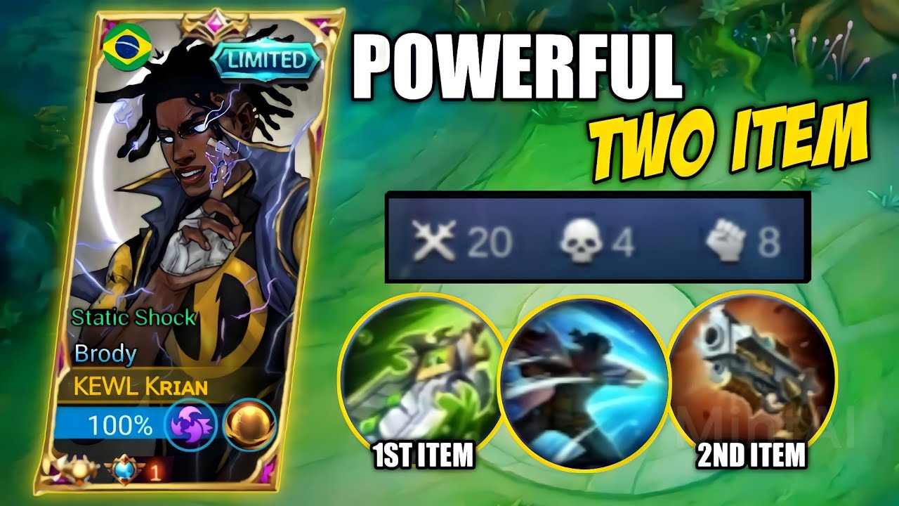 20KILLS🔥 BRODY POWERFUL TWO ITEM | BRODY BEST BUILD AND EMBLEM 2022 ...