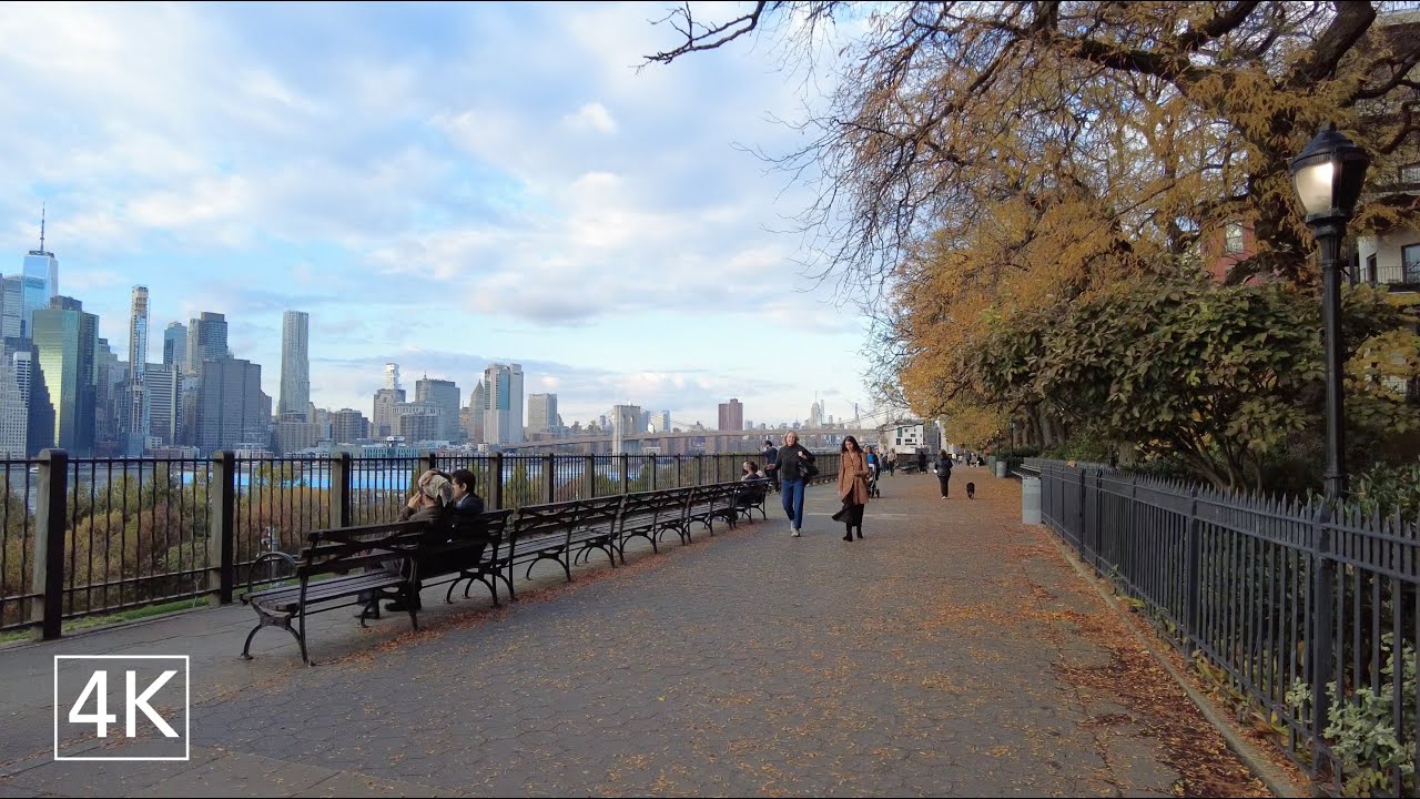 Fall Walking Tour Brooklyn, New York City - Heights & Dumbo | 4K - YouTube