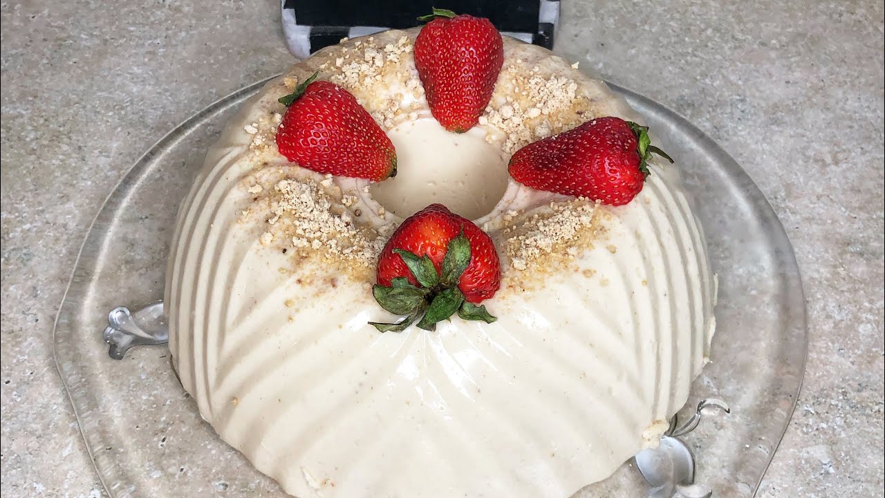 Como hacer gelatina de mazapán con queso crema? Muy fácil y deliciosa ...