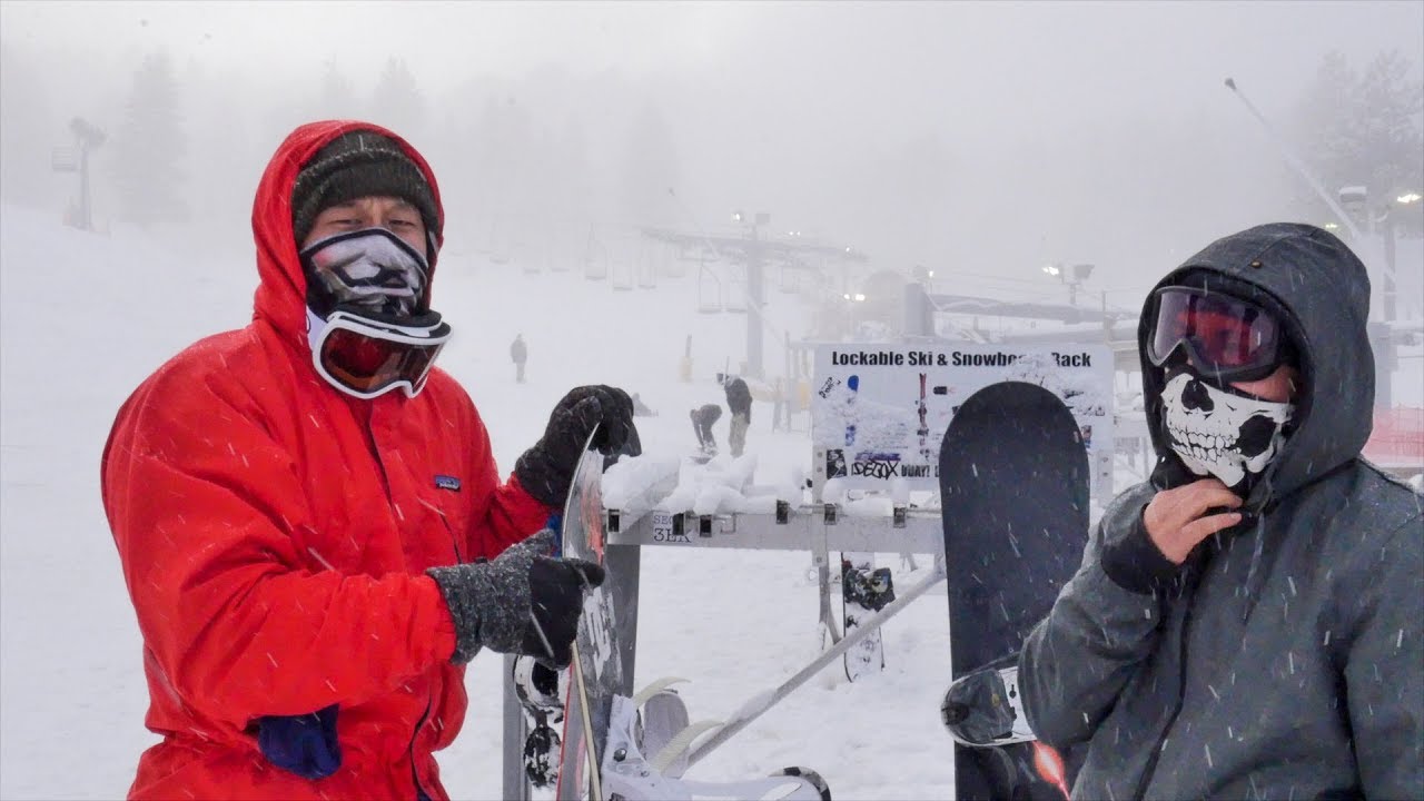 SHREDDING MOUNTAIN HIGH! (2nd time snowboarding) - YouTube