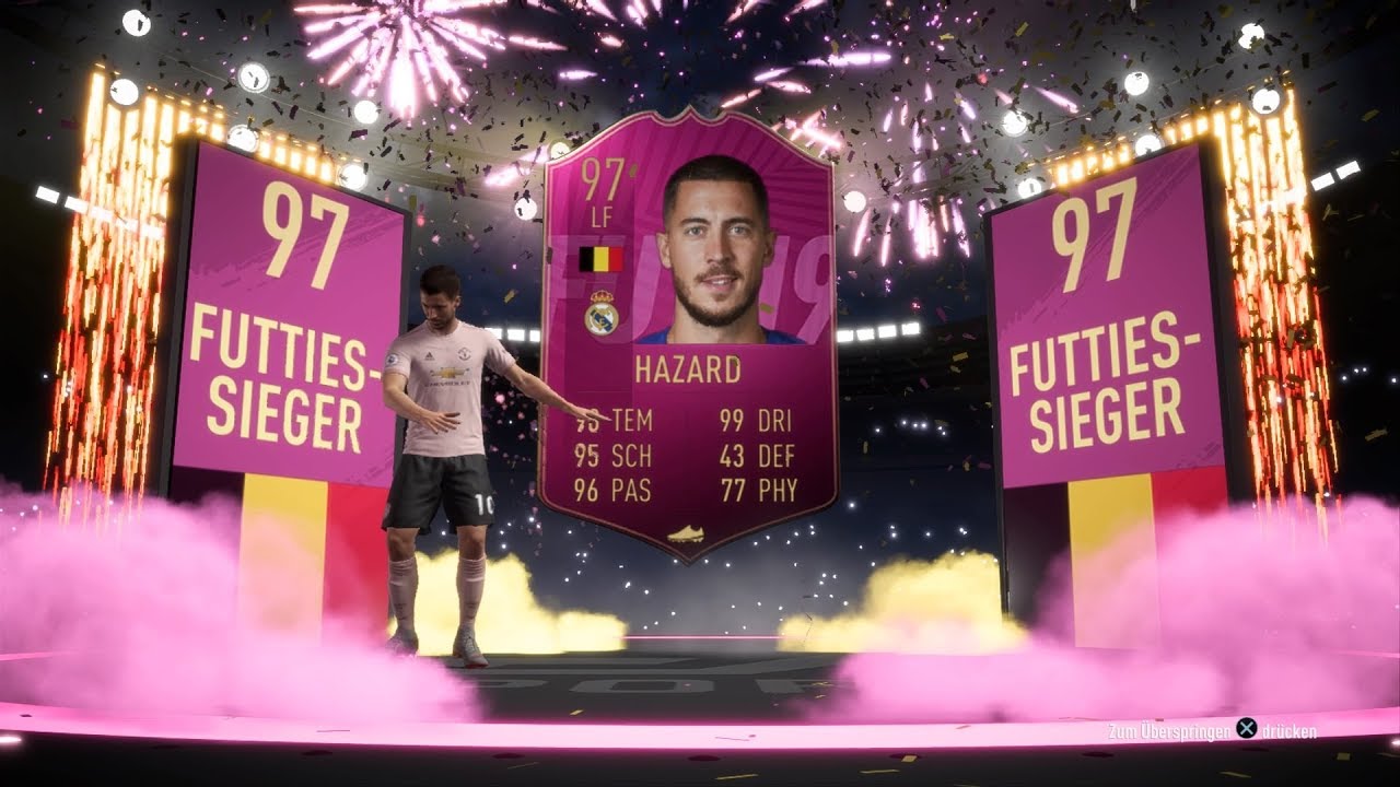 OMG!!! 97er REAL MADRID EDEN HAZARD / FIFA 19 ULTIMATE TEAM - YouTube