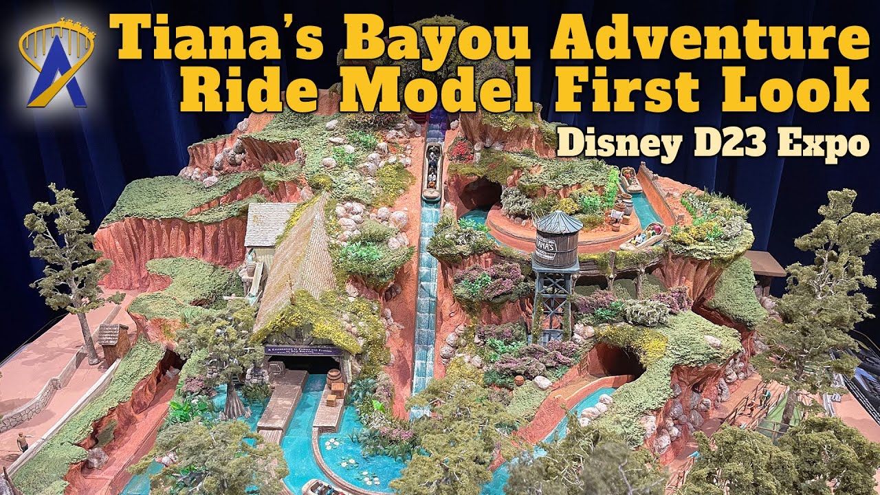 Tiana’s Bayou Adventure Model, Splash Mountain Redo at D23 Expo 2022 ...