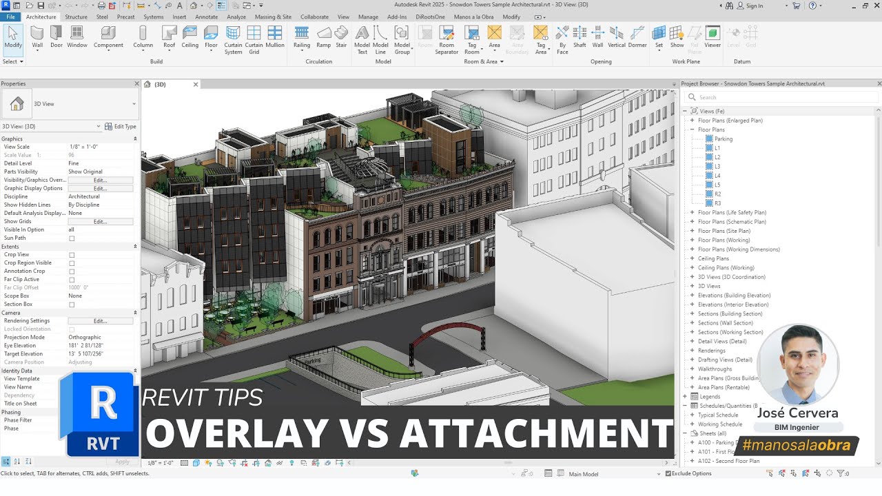 TIPOS DE REFERENCIA: ENLACE VS SOLAPAMIENTO - REVIT AVANZADO 🤔 - YouTube