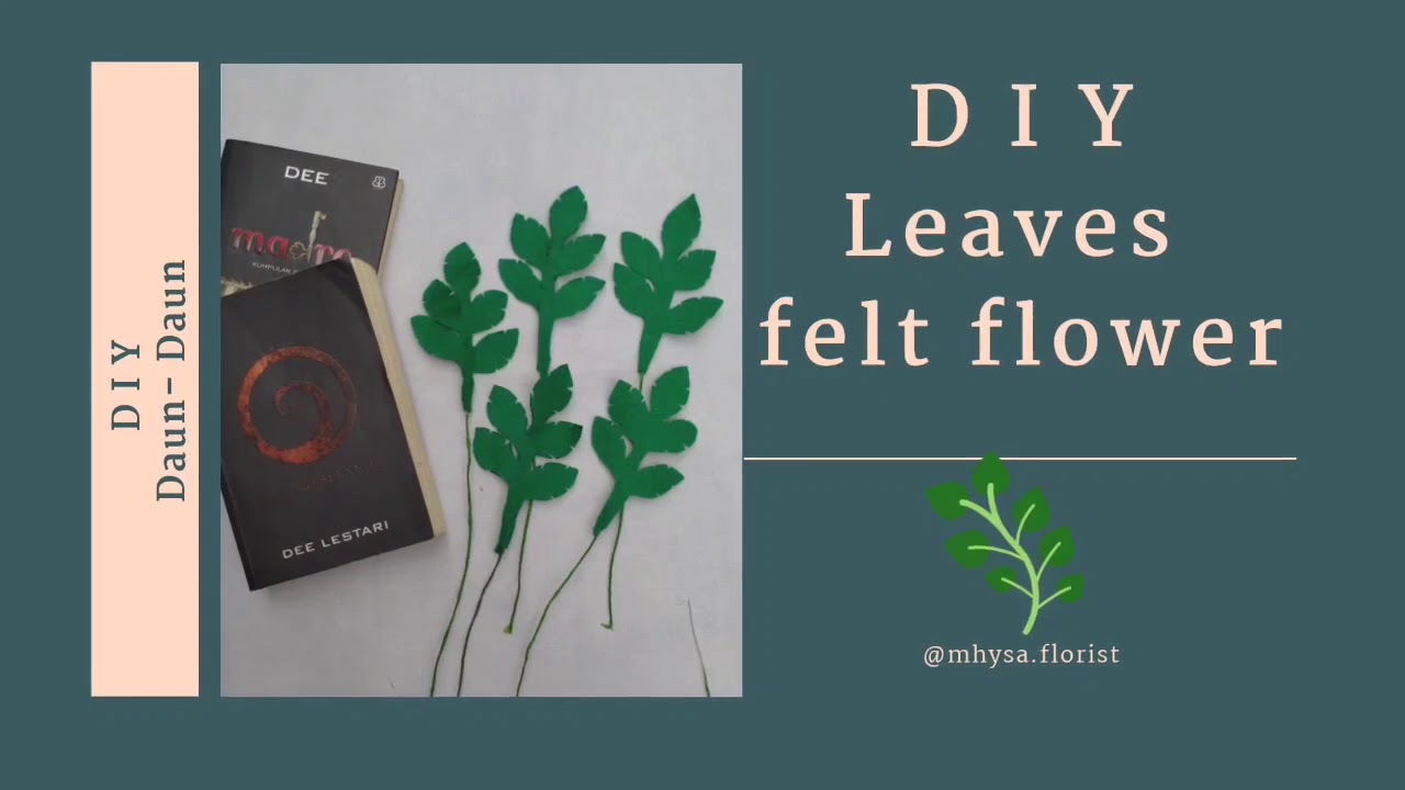 DIY Daun-Daun dari Kain Flanel - YouTube