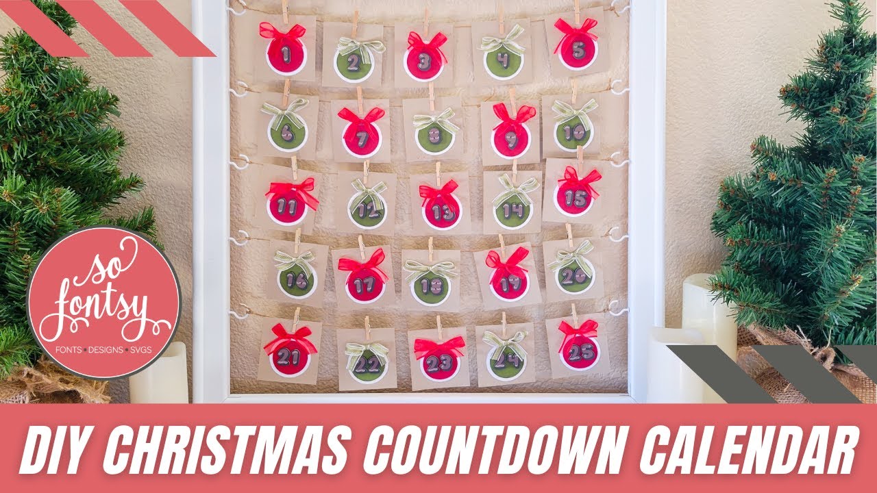 How to Make a Christmas Countdown Calendar ️ - YouTube