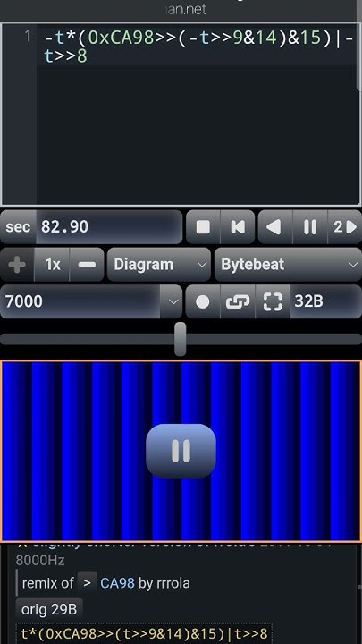 use this sound #bytebeat - YouTube