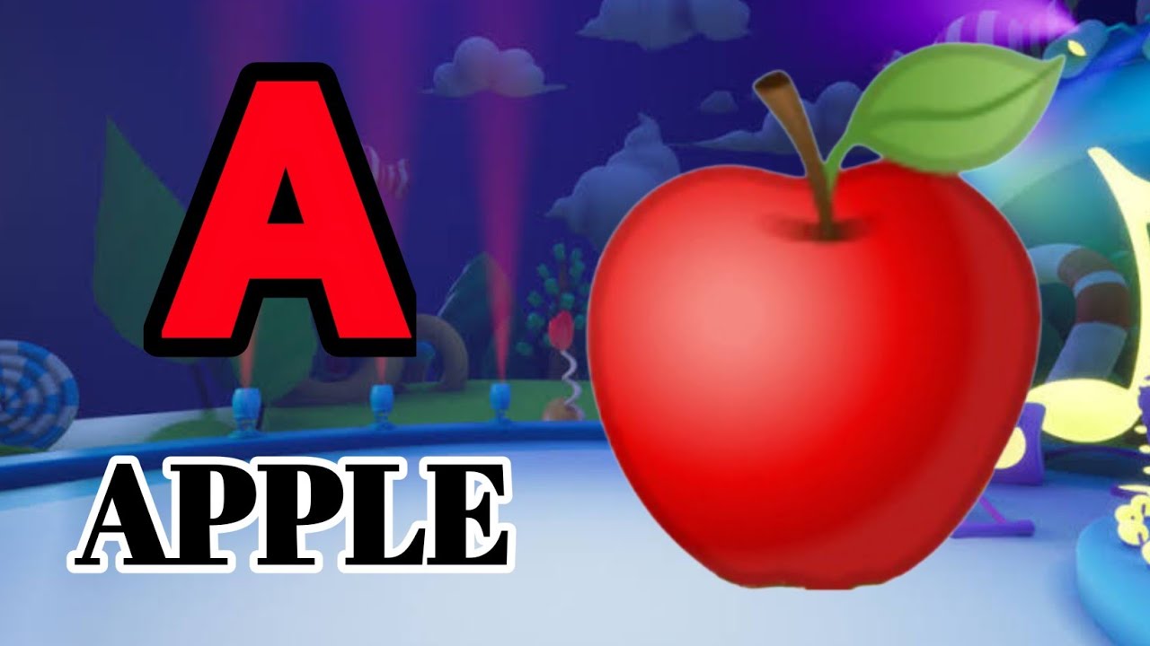 apple, a for apple, a for apple b for ball, alphabets, phonics song ...