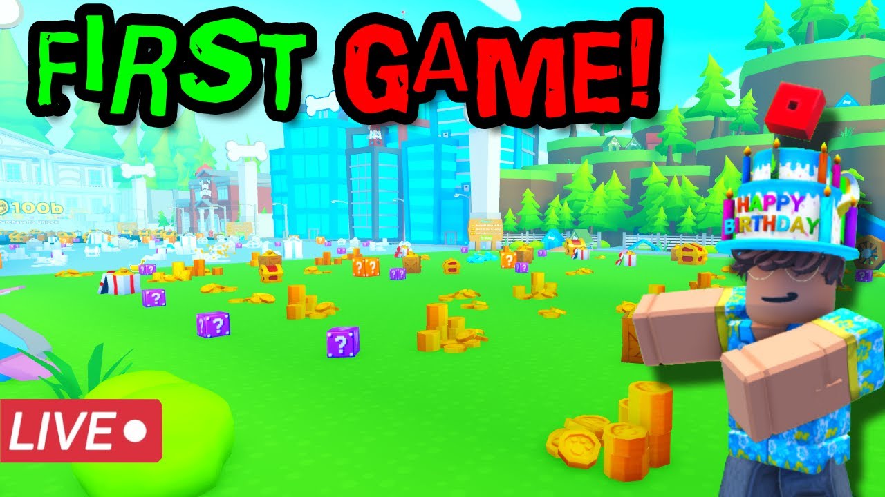 🔴RELEASING MY FIRST EVER ROBLOX GAME!🔴 | Birthday Stream!🎉 #roblox ...