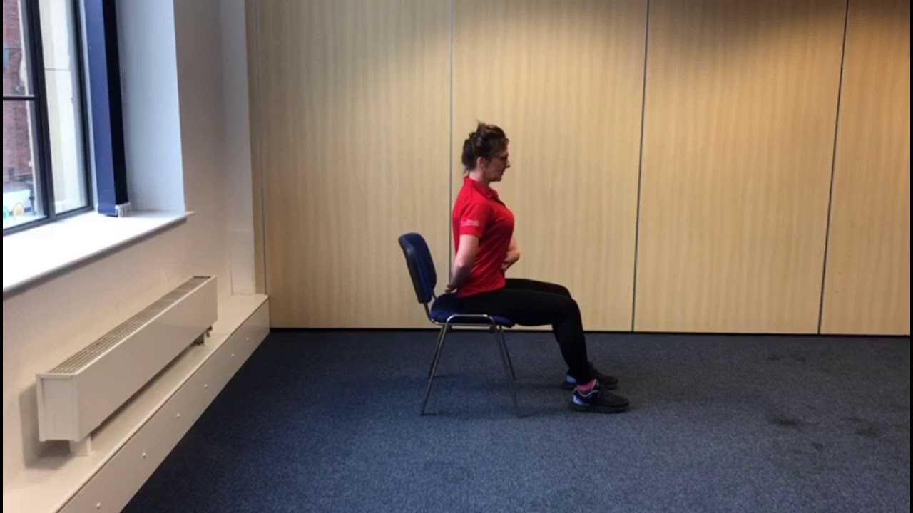 Seated Glute Strengthening Exercise Youtube