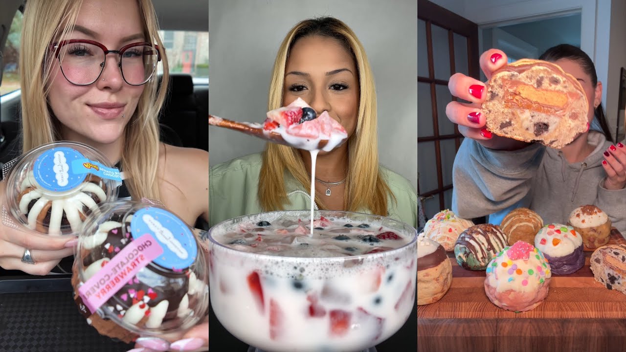 Dessert TikTok ASMR mukbang compilation! #19 - YouTube