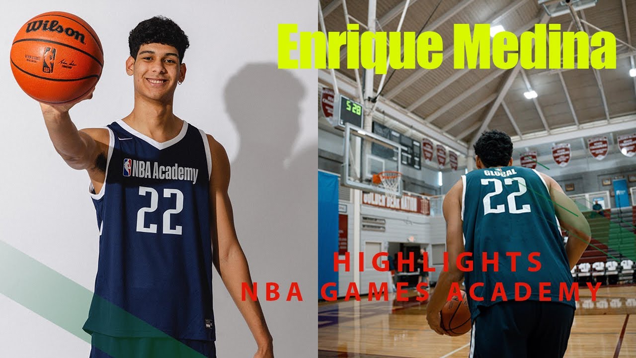 Enrique Medina Highlights NBA Academy Games 2023 - YouTube