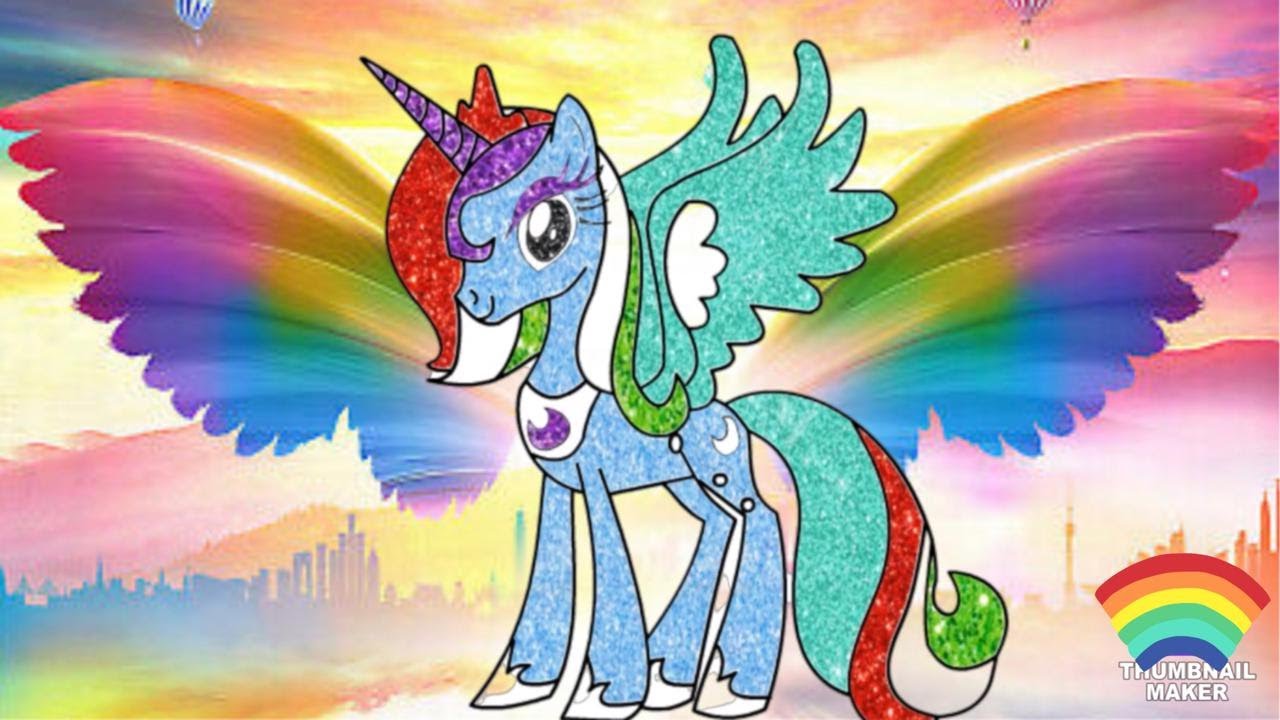 My Little Pony Rainbow Dash how to draw and color - YouTube