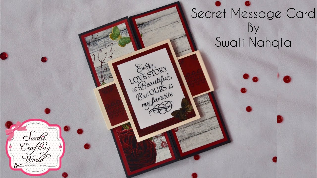SECRET MESSAGE CARD. - YouTube
