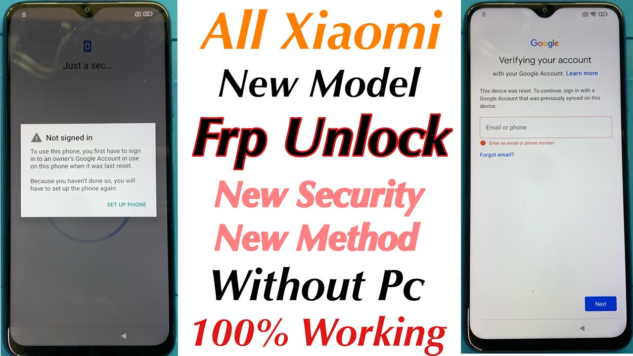 All xiaomi frp unlock new security patch | redmi google account lock ...