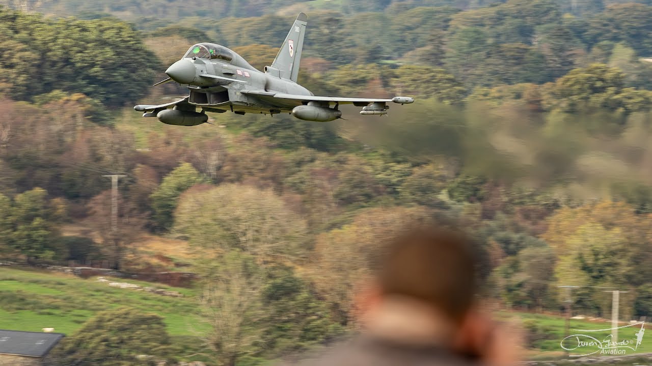 Love Seeing a Nice & Low Eurofighter Typhoon in the Mach Loop - YouTube