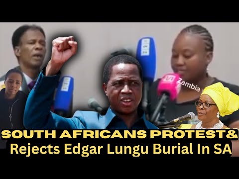 ECL Burial: SA Protesters Demand Lungu Be Buried In Zambia - YouTube