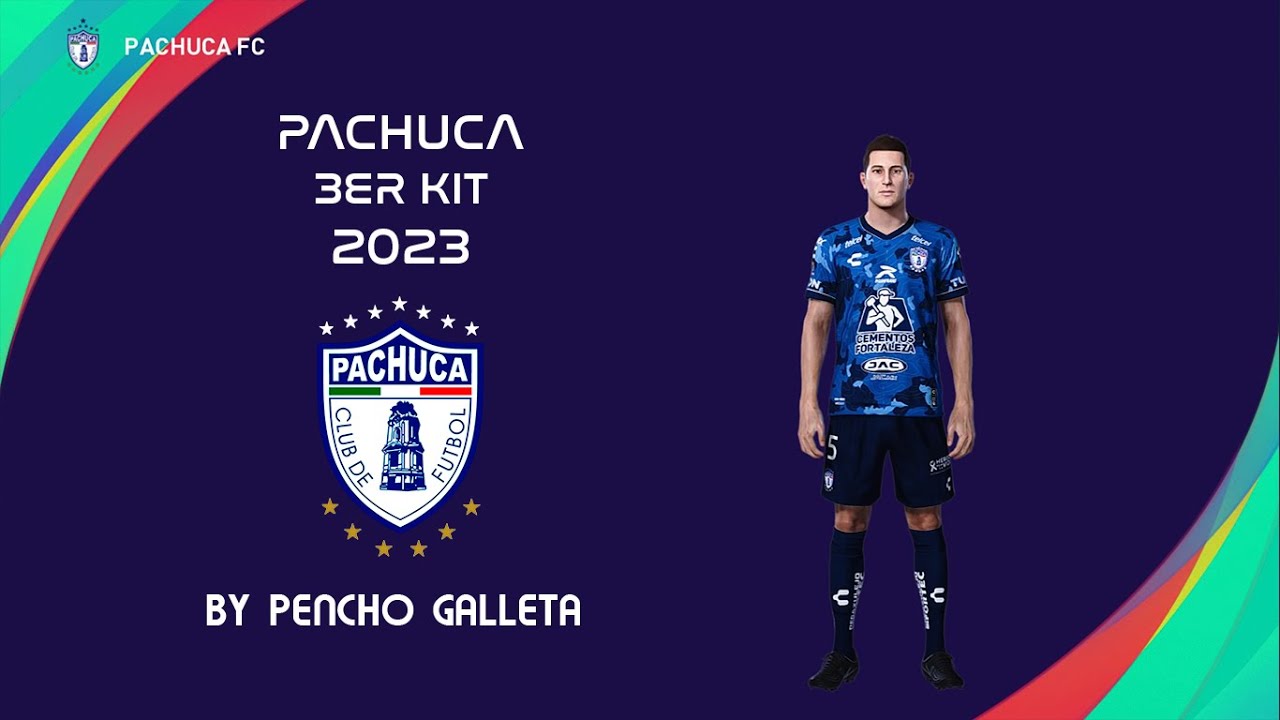 PACHUCA 3ER KIT 2023 / LIGA MX / PES 2021 / PS4 - YouTube