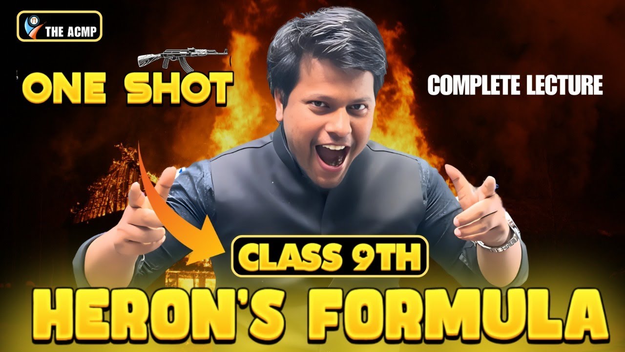 Heron"s Formula Class 9th in One Shot | Class 9 maths | Chapter 10 ...