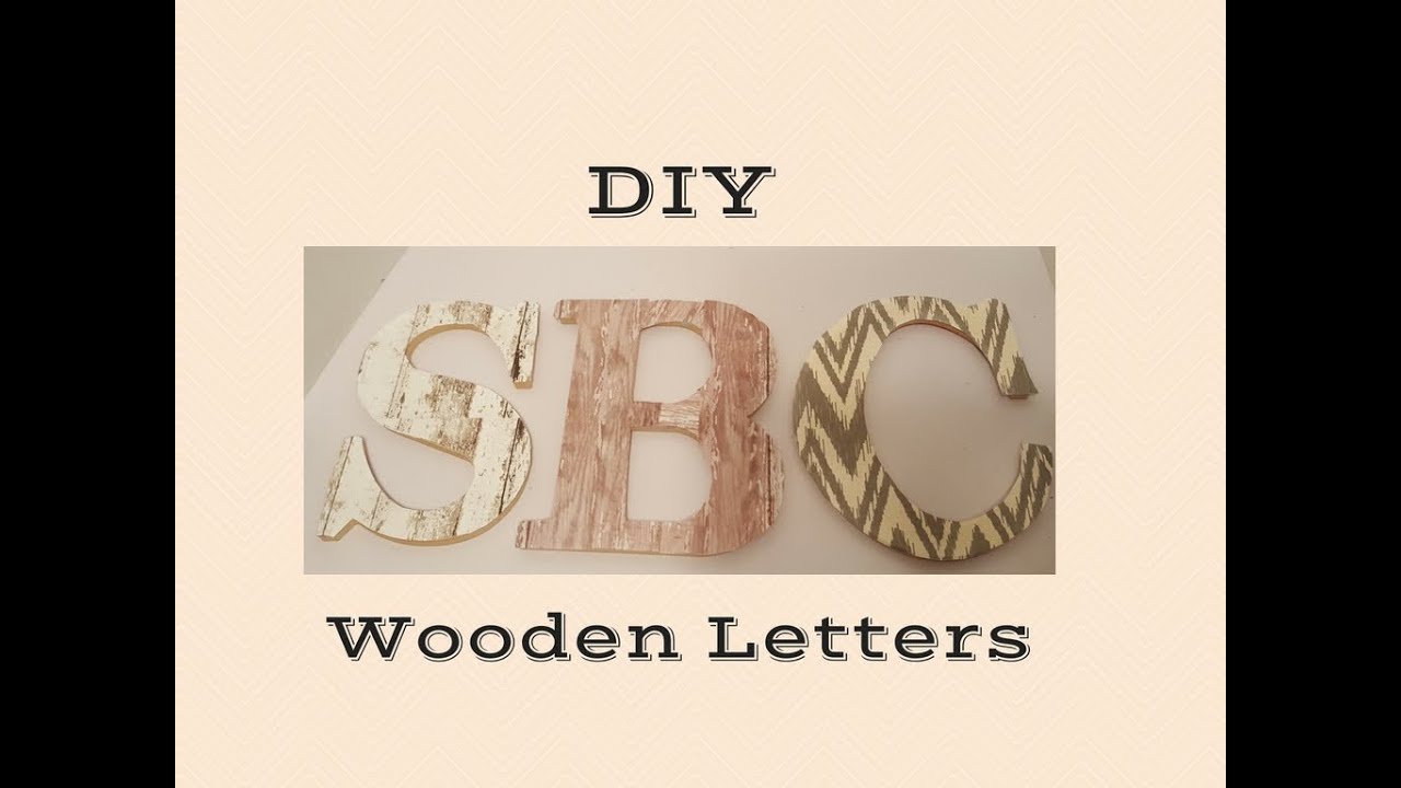 DIY Wooden Letters - YouTube