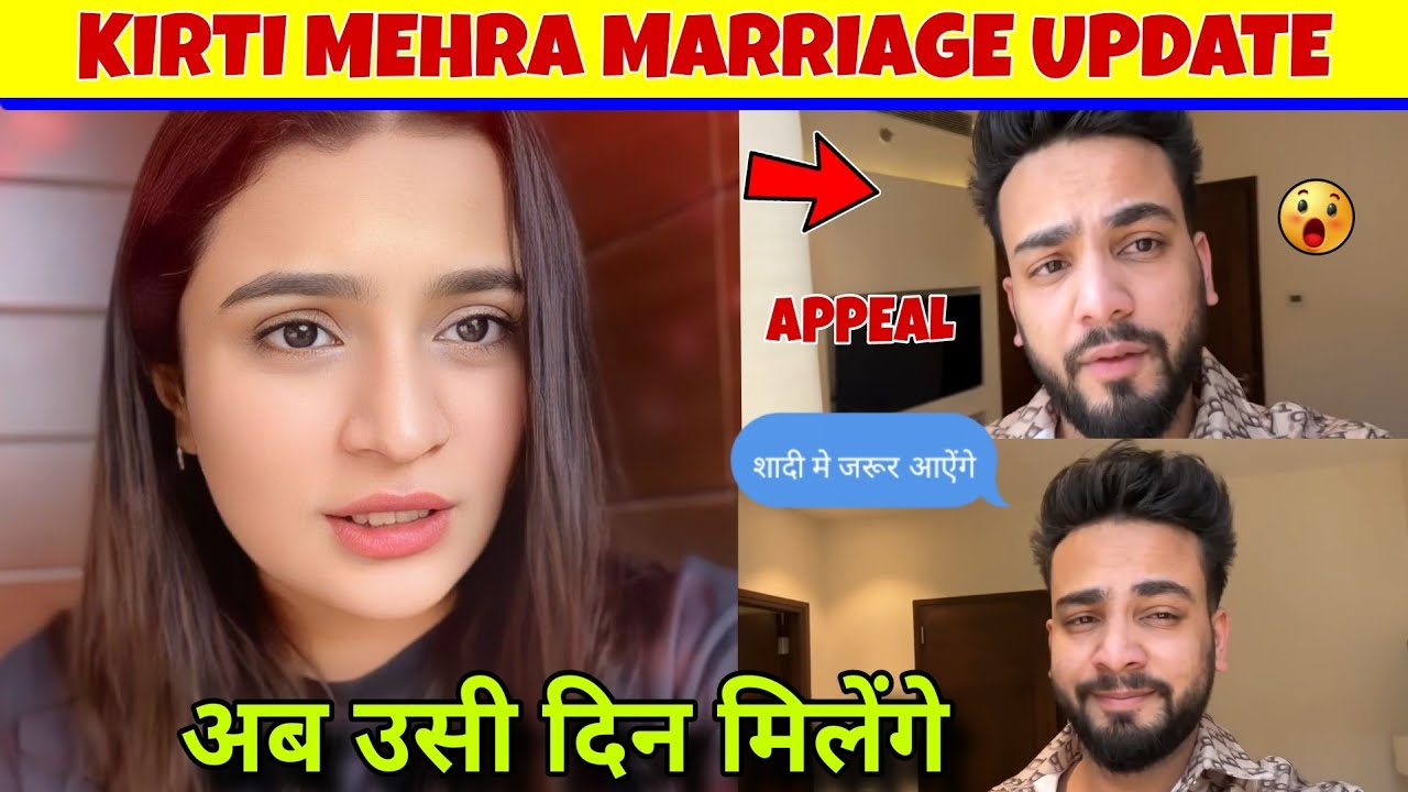 Kirti Mehra Will Meet Elvish Yadav Her Marriage Update || Kirti Mehra ...