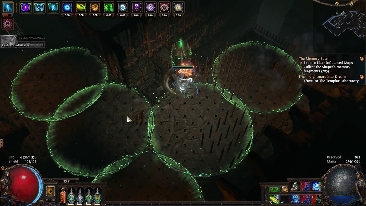 PoE 3.1 Wander Abyss league T6 Atoll Trial of Piercing Truth - YouTube