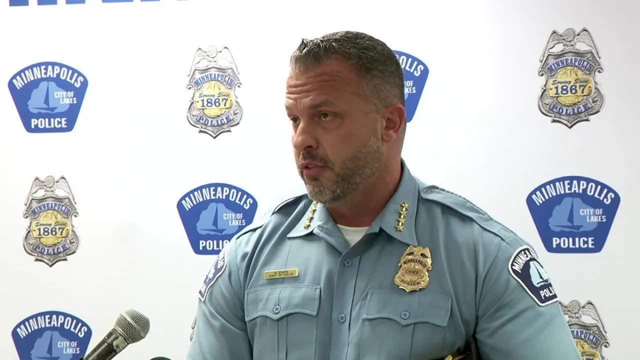 LIVE: Minneapolis police chief speaks after officer killed - YouTube