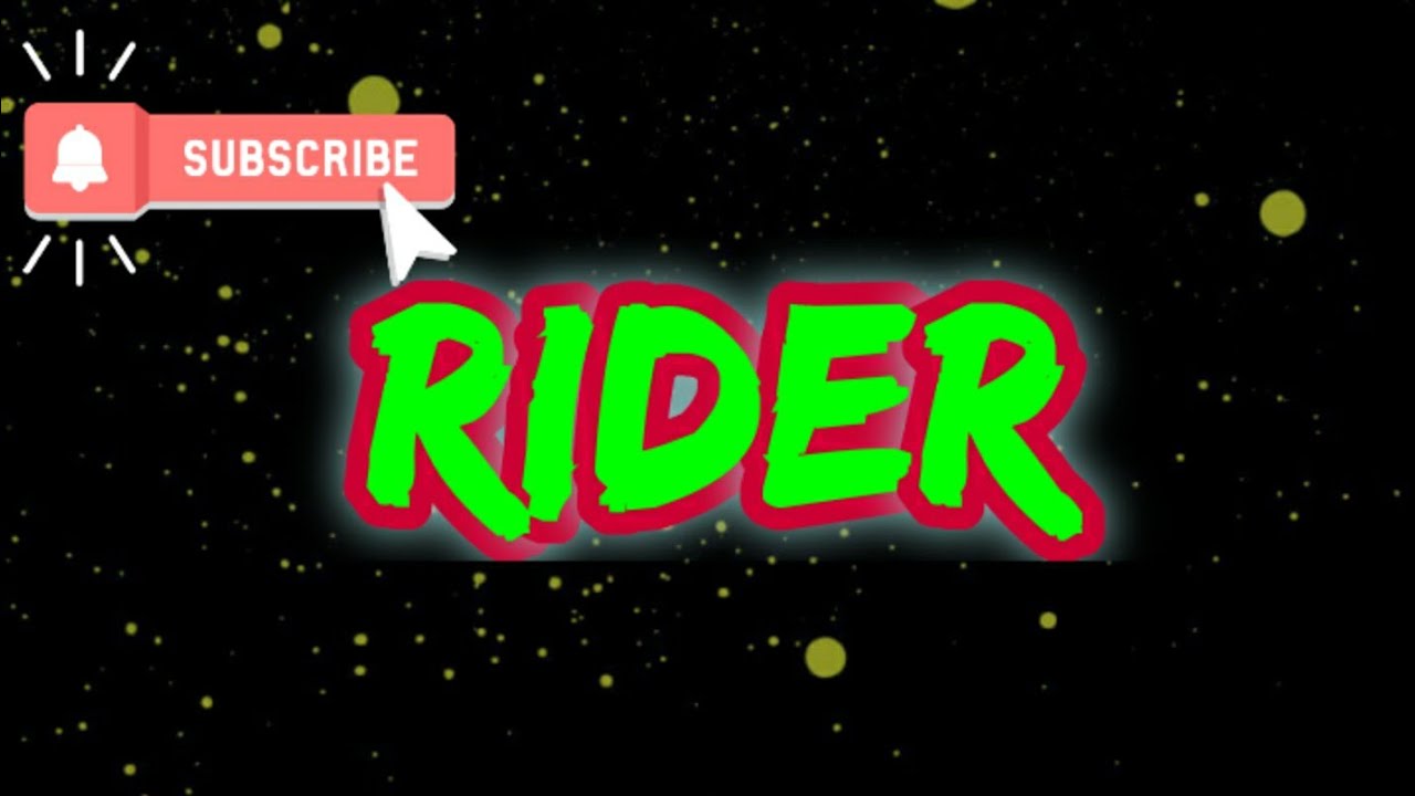 Rider - YouTube