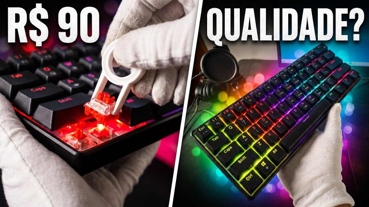 Ajazz NK61 Nacodex - Teclado mecânico bom e barato na Aliexpress - YouTube