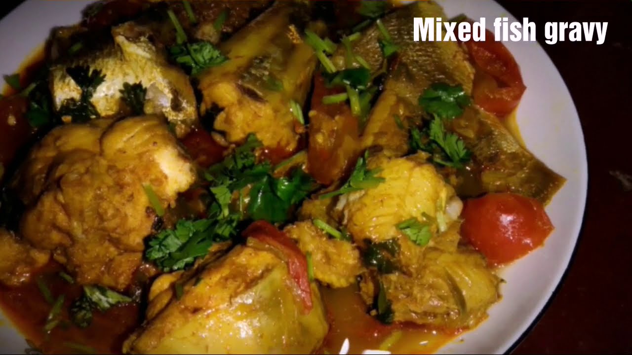 Mixed fish gravy at home||How to make fish garvy||Taiva's Blog ...
